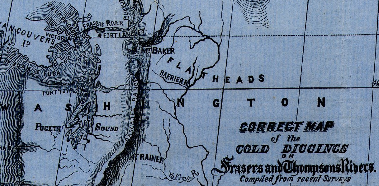 “Correct Map of the Gold Diggings”: May 20th, 1858 | Northwest Coast ...