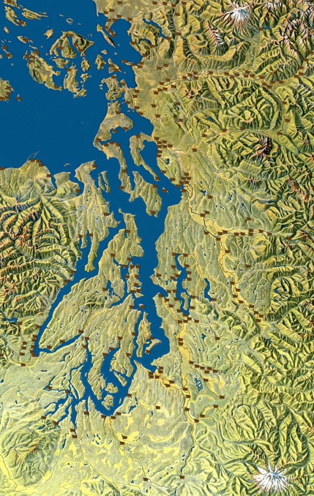 Puget Sound Rivers Map